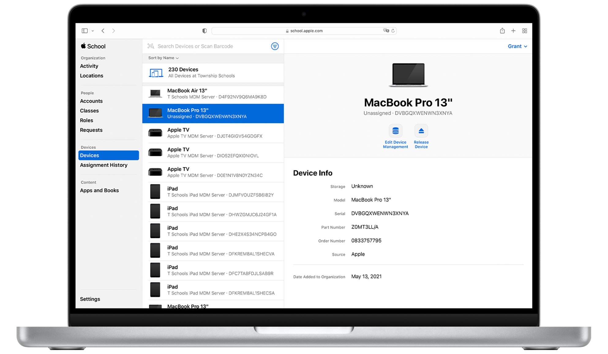 Apple Schoolmanager - IT-Team
